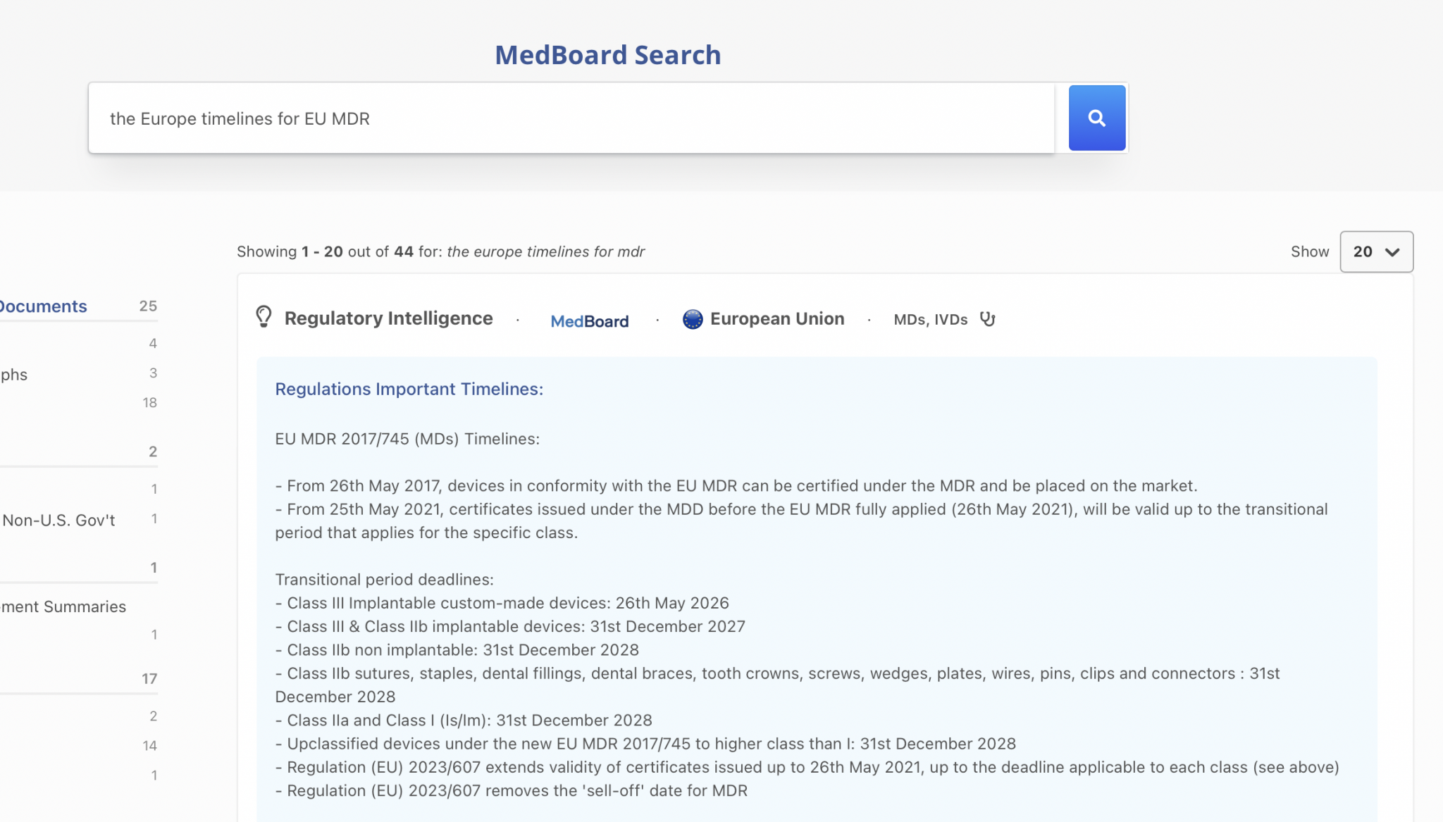 Standards Intelligence - MedBoard